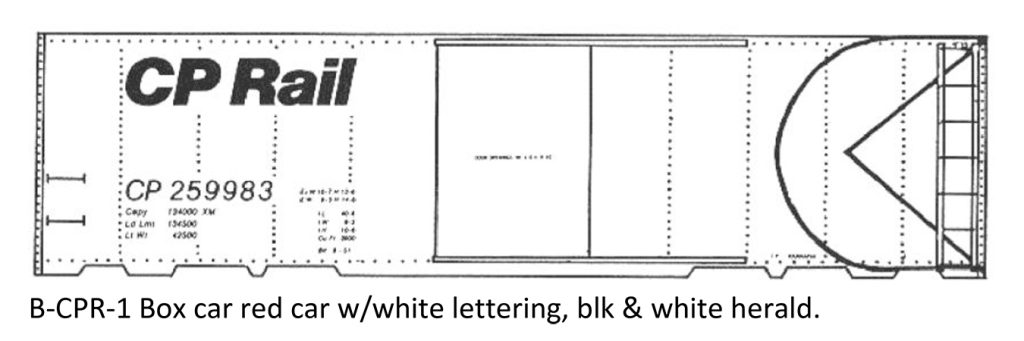 CANADIAN PACIFIC BOXCAR GRAPHICS