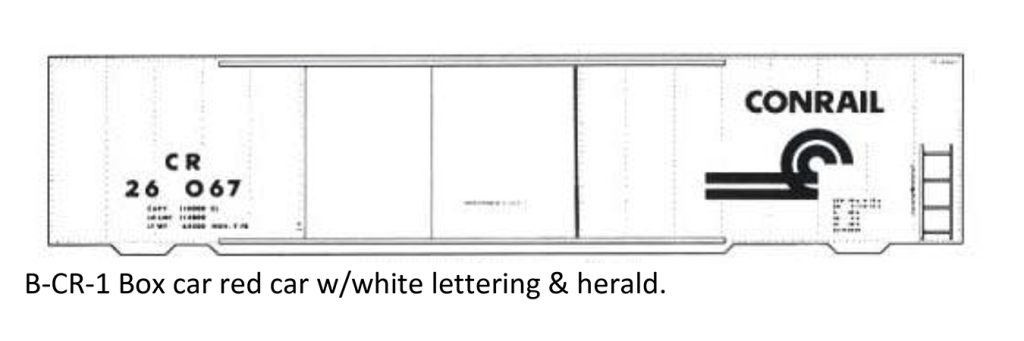 CONRAIL BOXCAR GRAPHICS