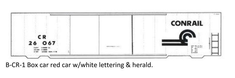 CONRAIL BOXCAR GRAPHICS