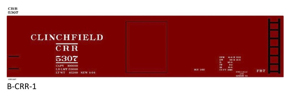 CLINCHFIELD BOXCAR GRAPHICS