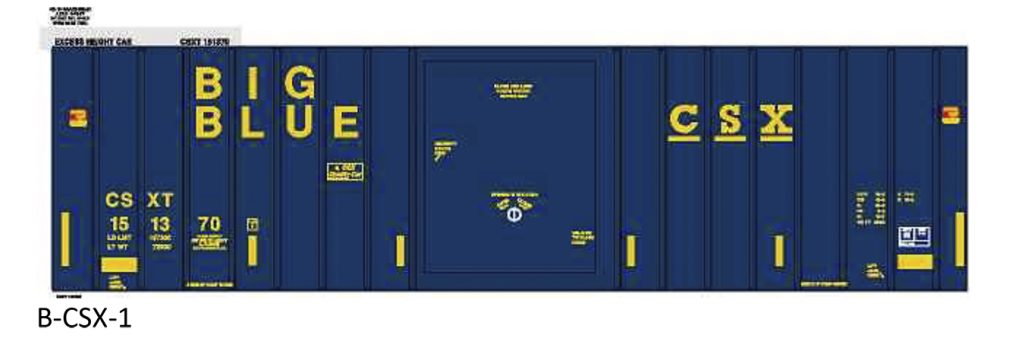 CSX TRANSPORTATION BOXCAR GRAPHICS