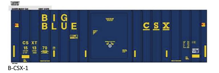 CSX TRANSPORTATION BOXCAR GRAPHICS