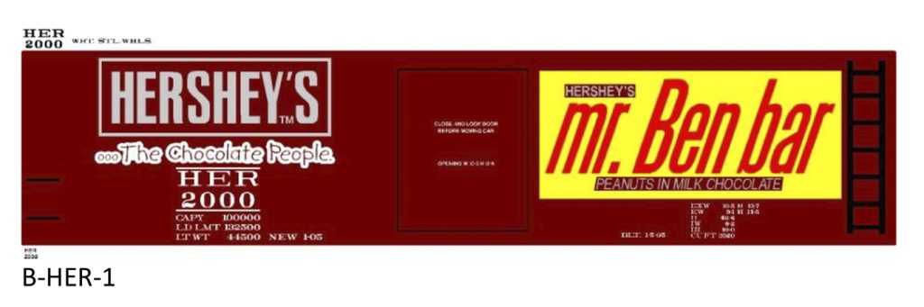 HERSHEY’S BOXCAR GRAPHICS