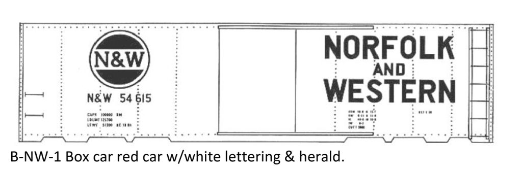 NORFOLK & WESTERN BOXCAR GRAPHICS