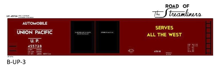 UNION PACIFIC BOXCAR GRAPHICS