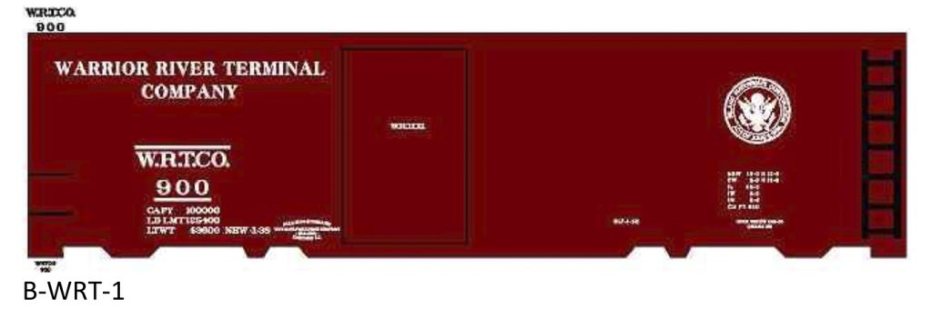 WARRIOR RIVER TERMINAL BOXCAR GRAPHICS