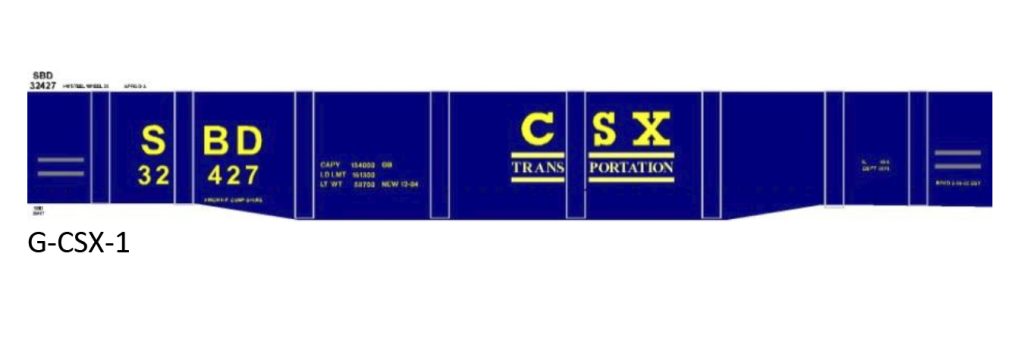 CSX GONDOLA GRAPHICS