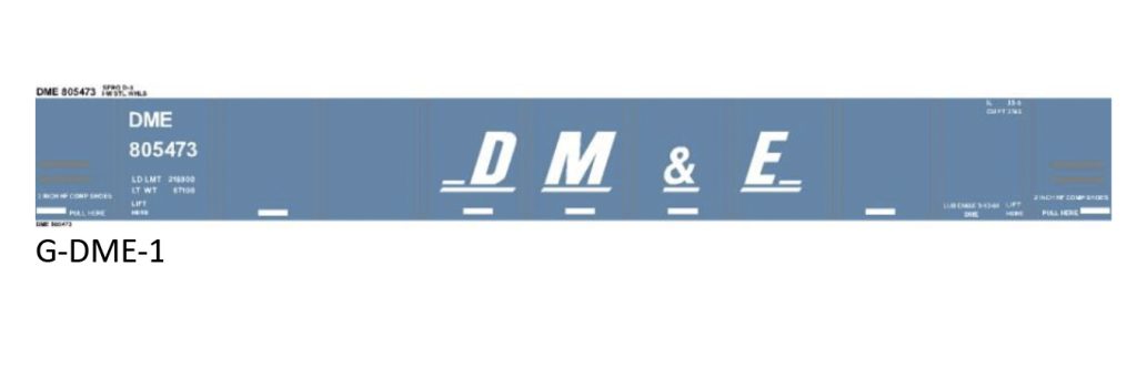 DAKOTA MINNESOTA & EASTERN GONDOLA GRAPHICS