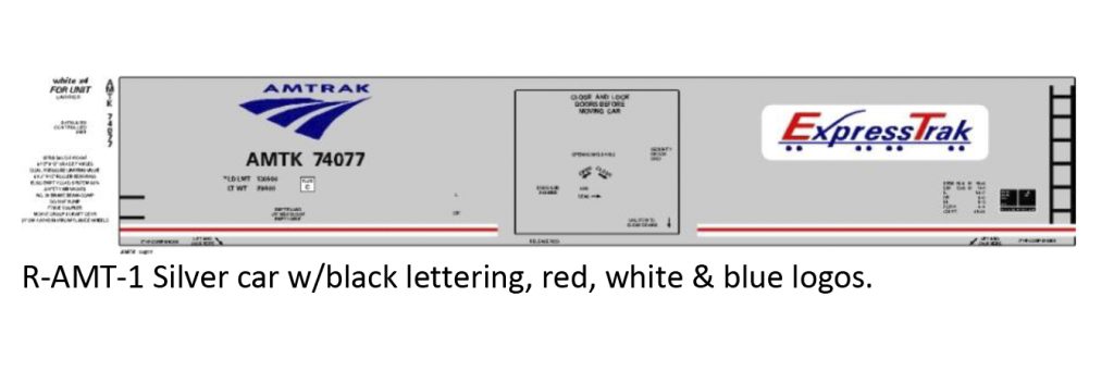 AMTRAK REEFER CAR GRAPHICS