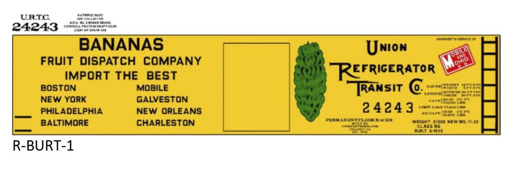 UNION REFRIGERATOR TRANSIT REEFER CAR GRAPHICS