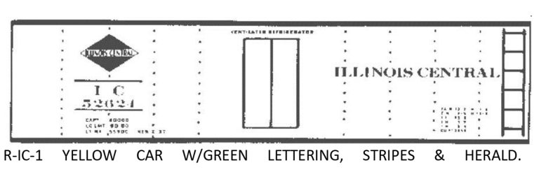 GULF MOBILE & OHIO REEFER CAR GRAPHICS