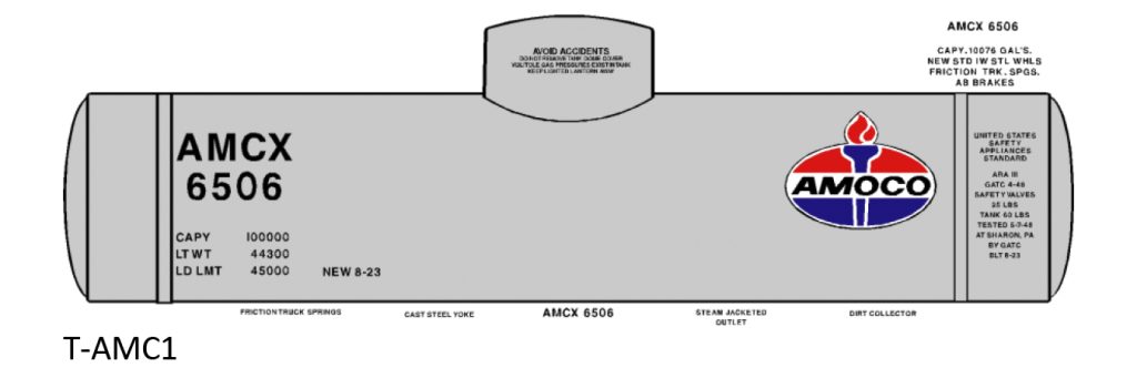 AMOCO TANK CAR GRAPHICS