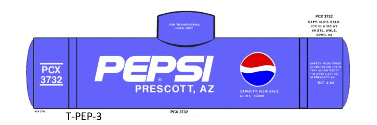 PEPSI TANK CAR GRAPHICS